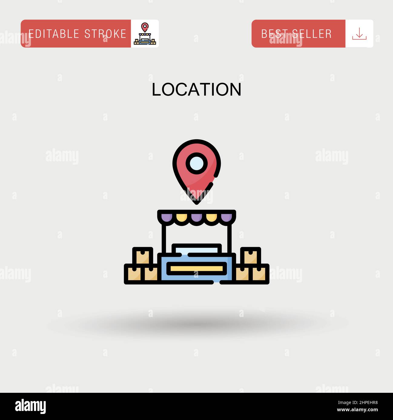 Location Simple vector icon Stock Vector Image & Art - Alamy