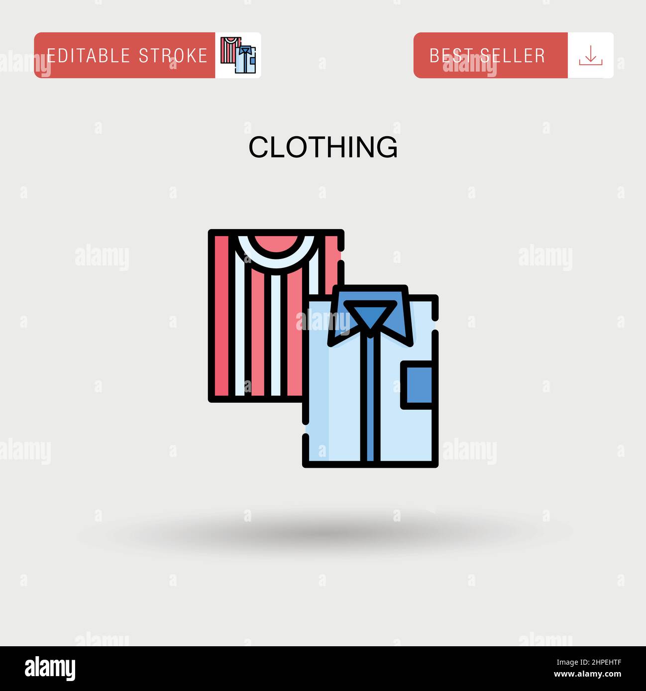 Clothing Simple vector icon Stock Vector Image & Art - Alamy