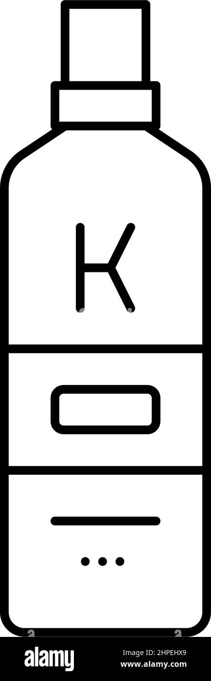 cream keratin package line icon vector illustration Stock Vector Image ...