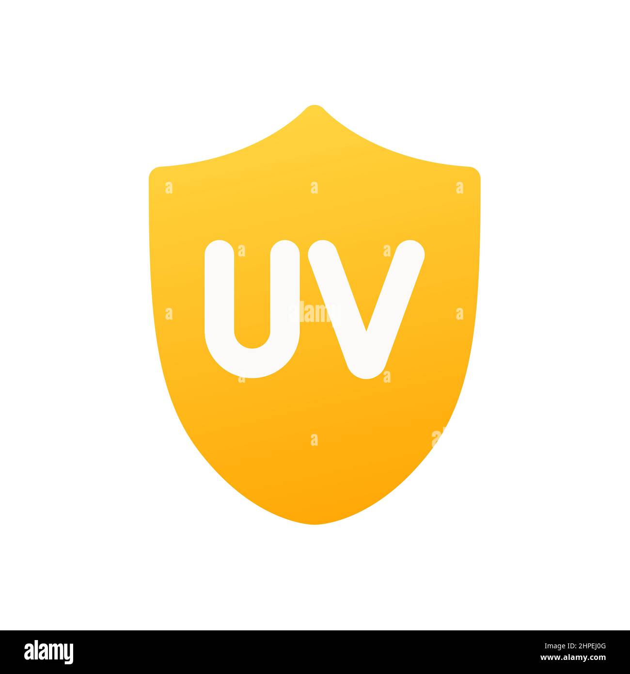 uv protection protect shield skincare single isolated icon with smooth ...
