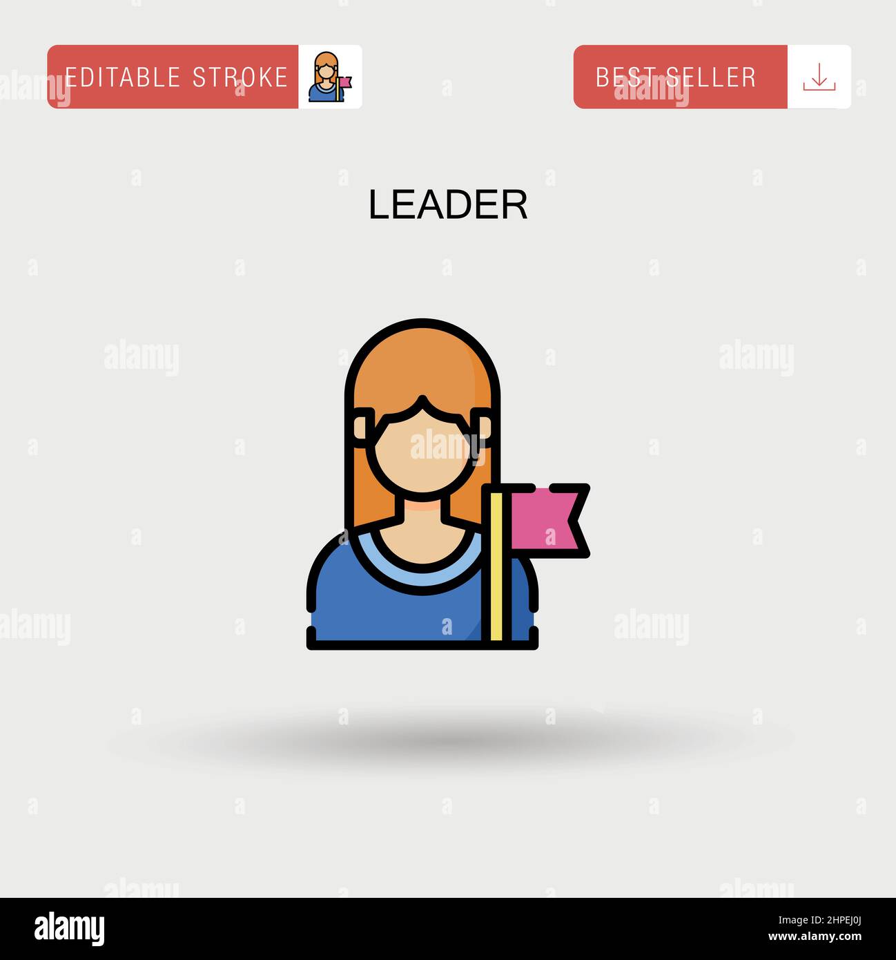 Leader Simple vector icon Stock Vector Image & Art - Alamy
