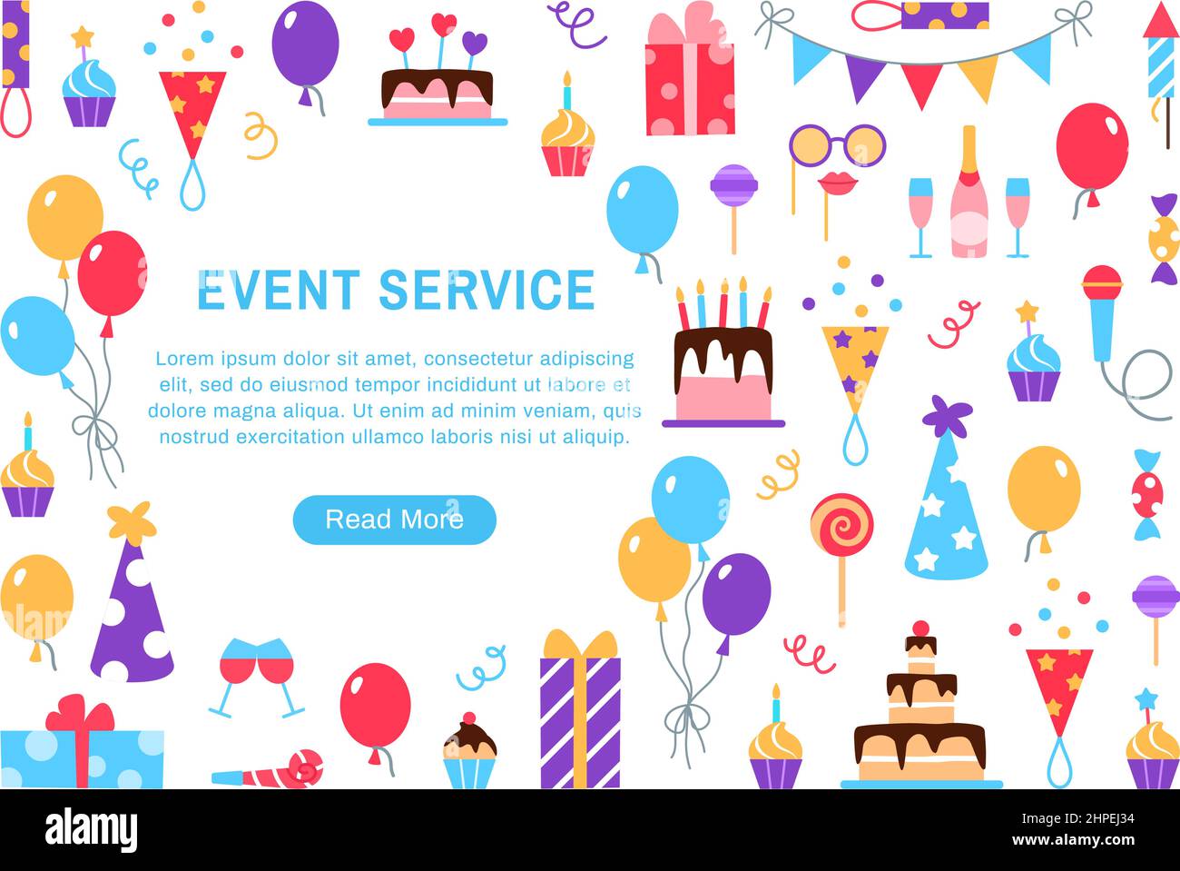 Event service background with text space Stock Vector Image & Art - Alamy
