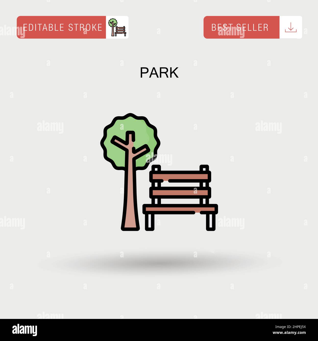 Public park icon hi-res stock photography and images - Alamy