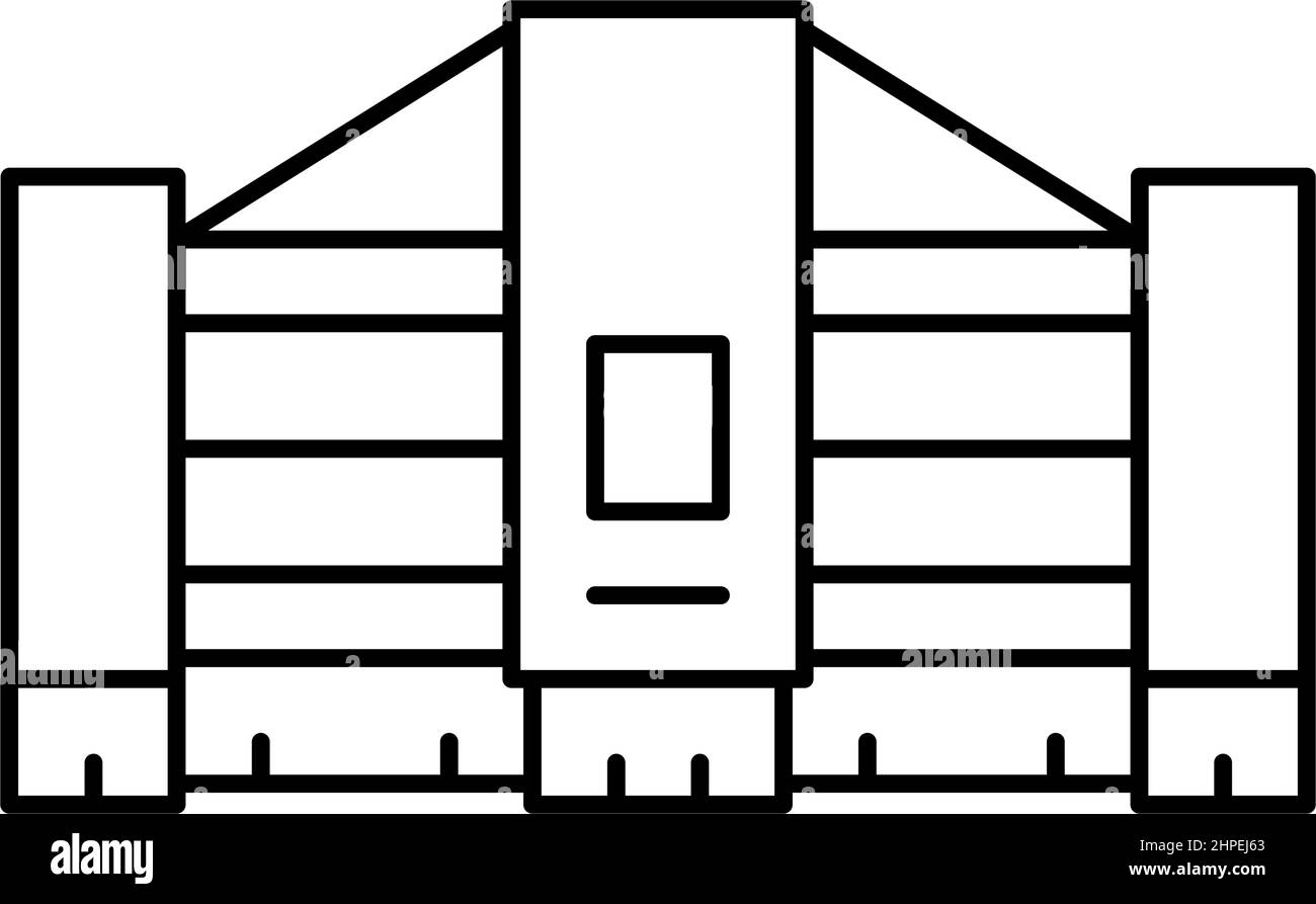 expo center line icon vector illustration Stock Vector Image & Art - Alamy