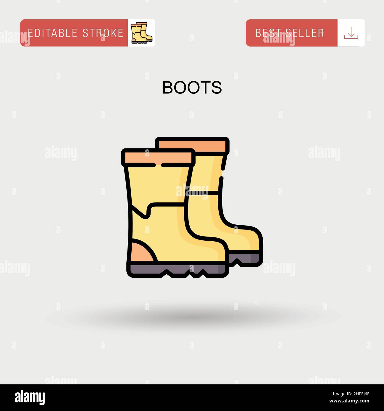 Walking boots Stock Vector Images - Alamy