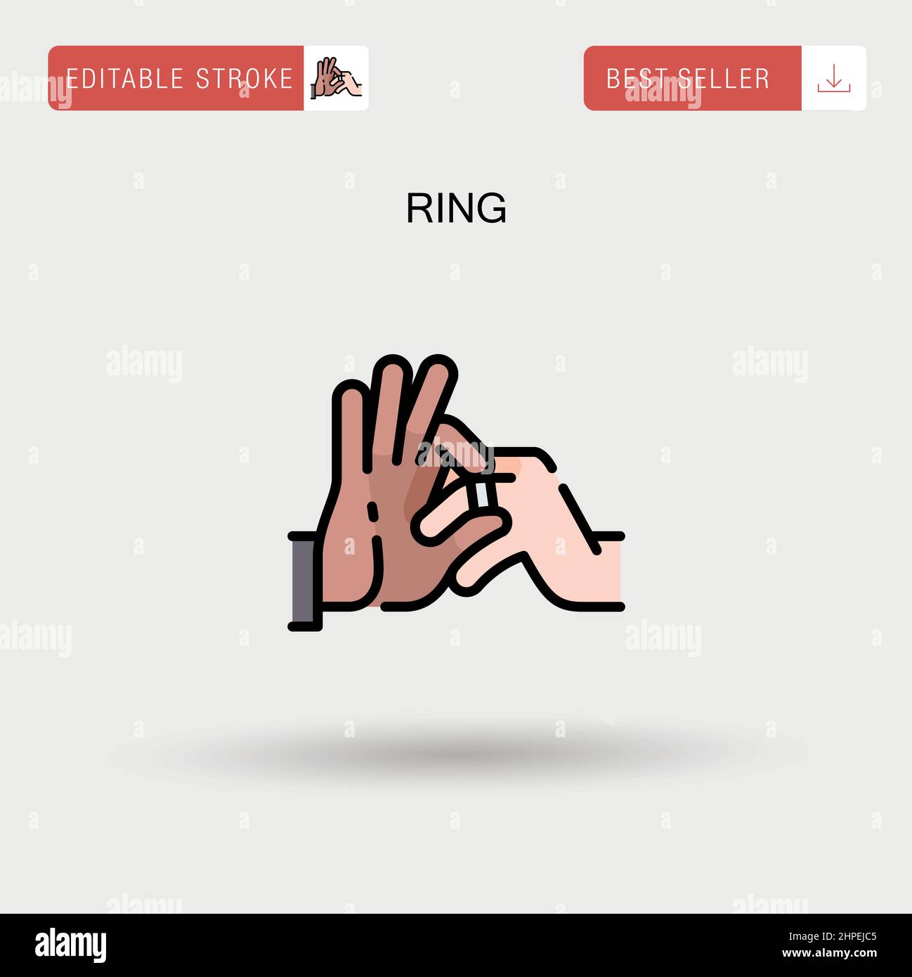 Ring Simple vector icon Stock Vector Image & Art - Alamy