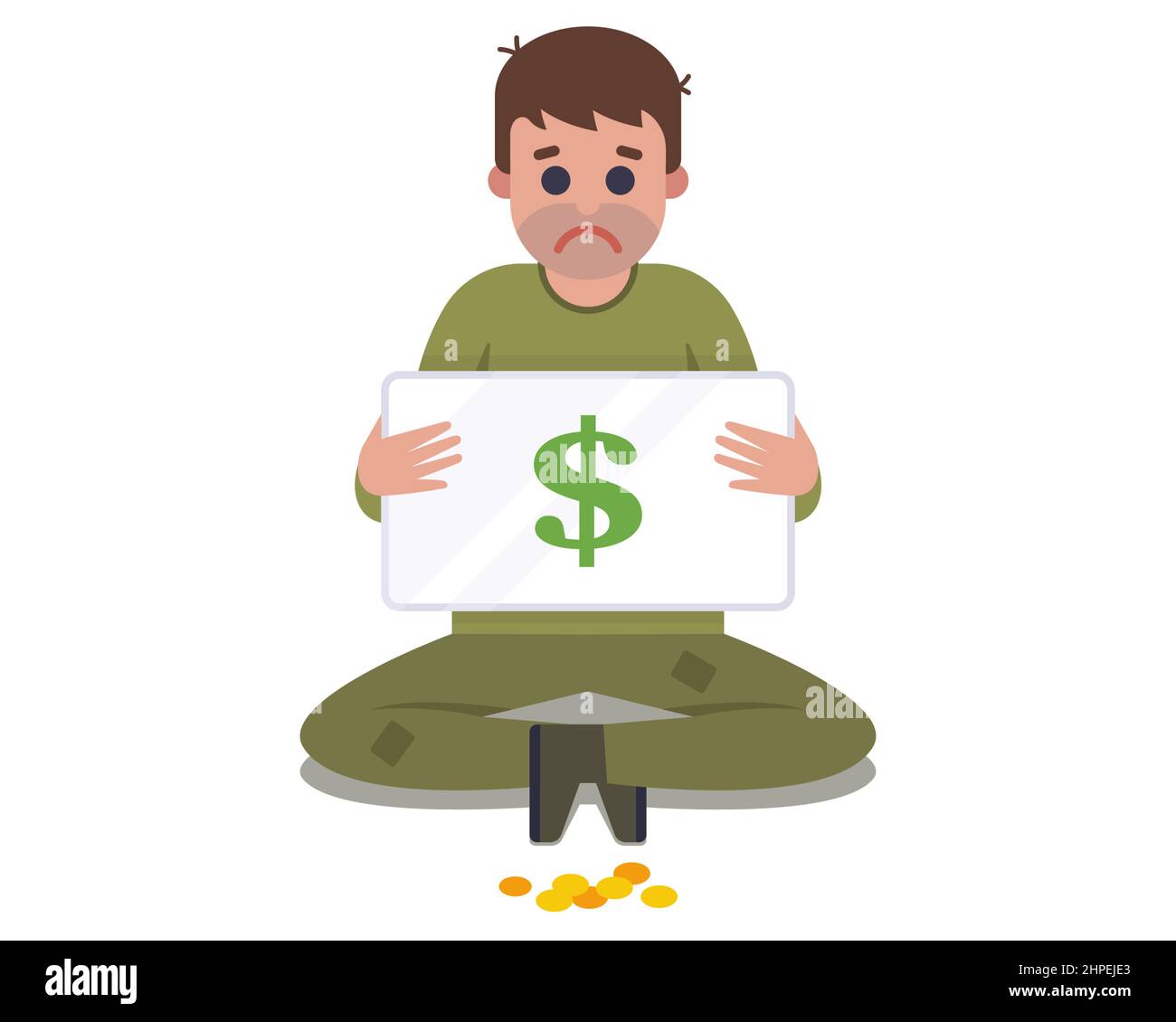 Asking for financial help Stock Vector Images - Alamy