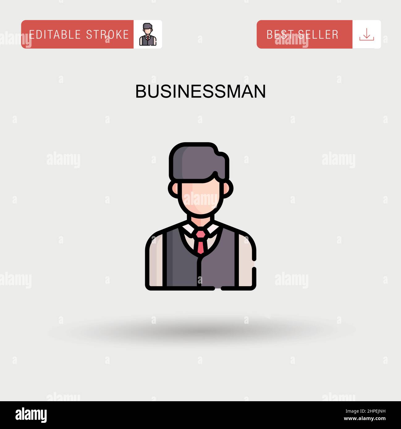 Portrait male businessman office Stock Vector Images - Alamy