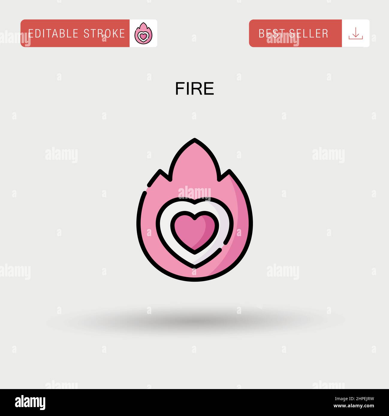 Campfire color icon bonfire Stock Vector Images - Alamy