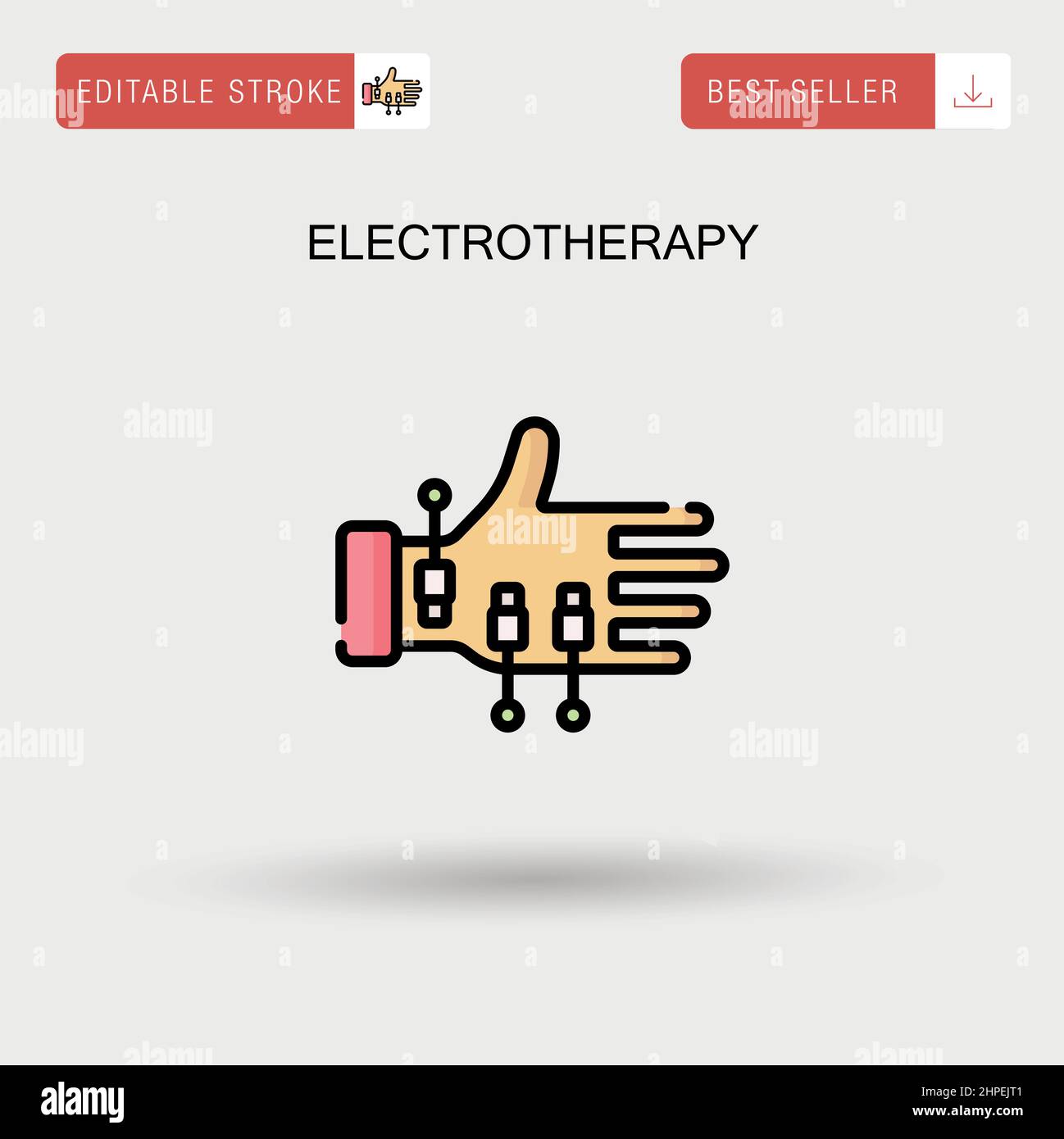 Electrotherapy Simple vector icon Stock Vector Image & Art - Alamy