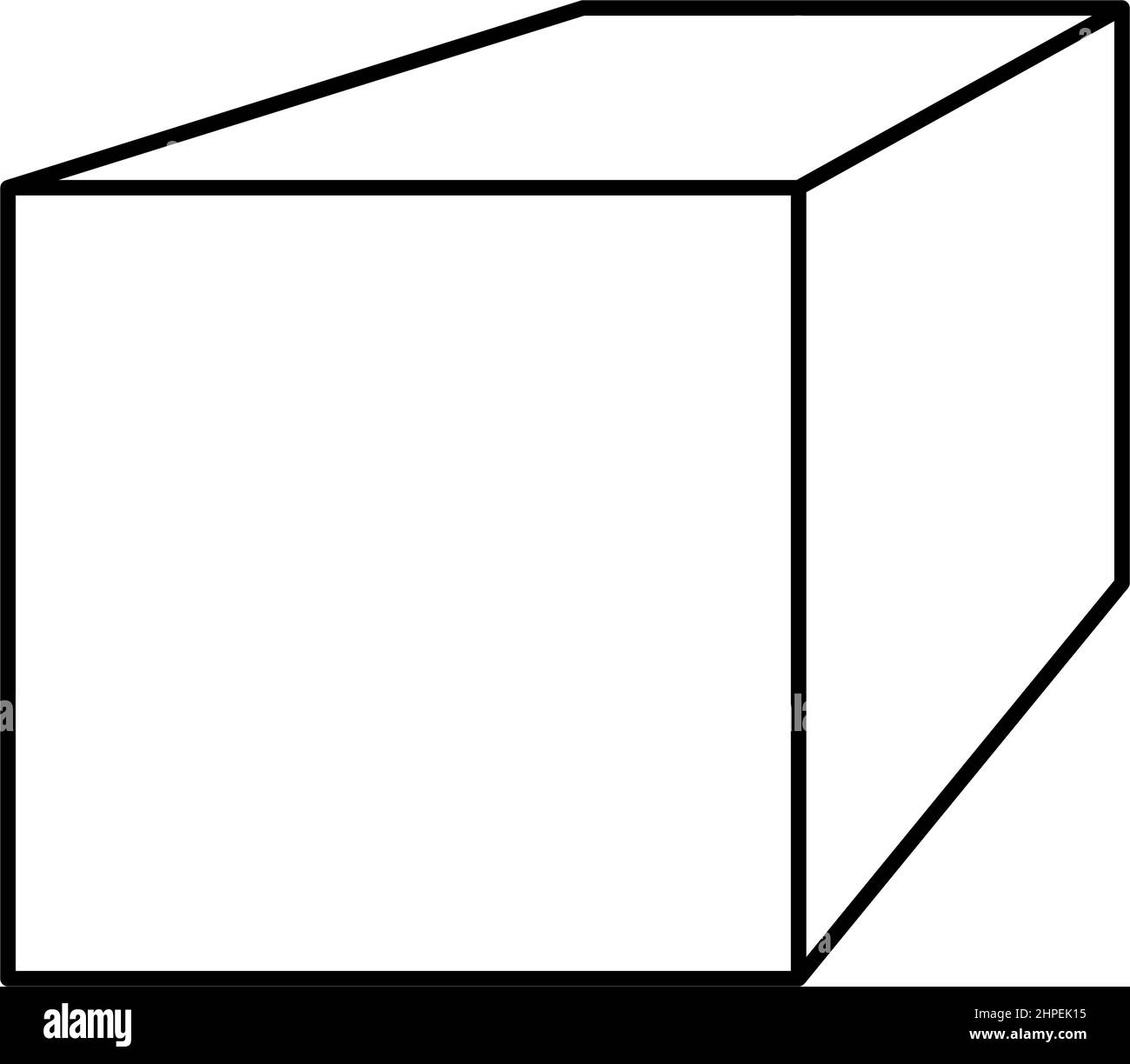 square bar metal profile line icon vector illustration Stock Vector ...