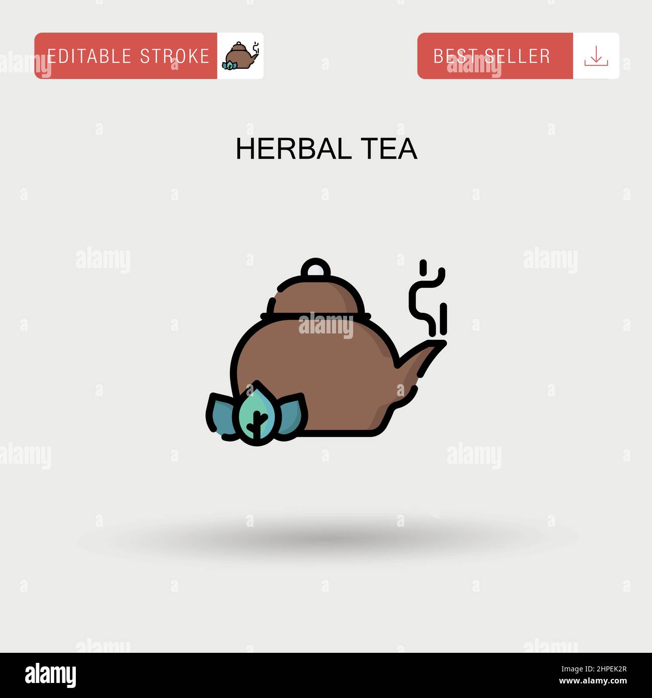 Herbal tea Simple vector icon Stock Vector Image & Art - Alamy