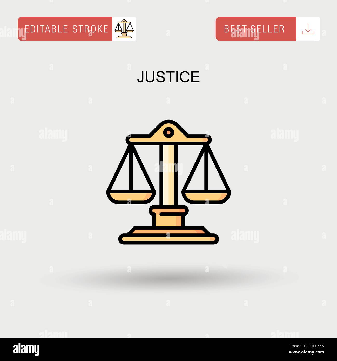 Blind justice statue Stock Vector Images - Alamy