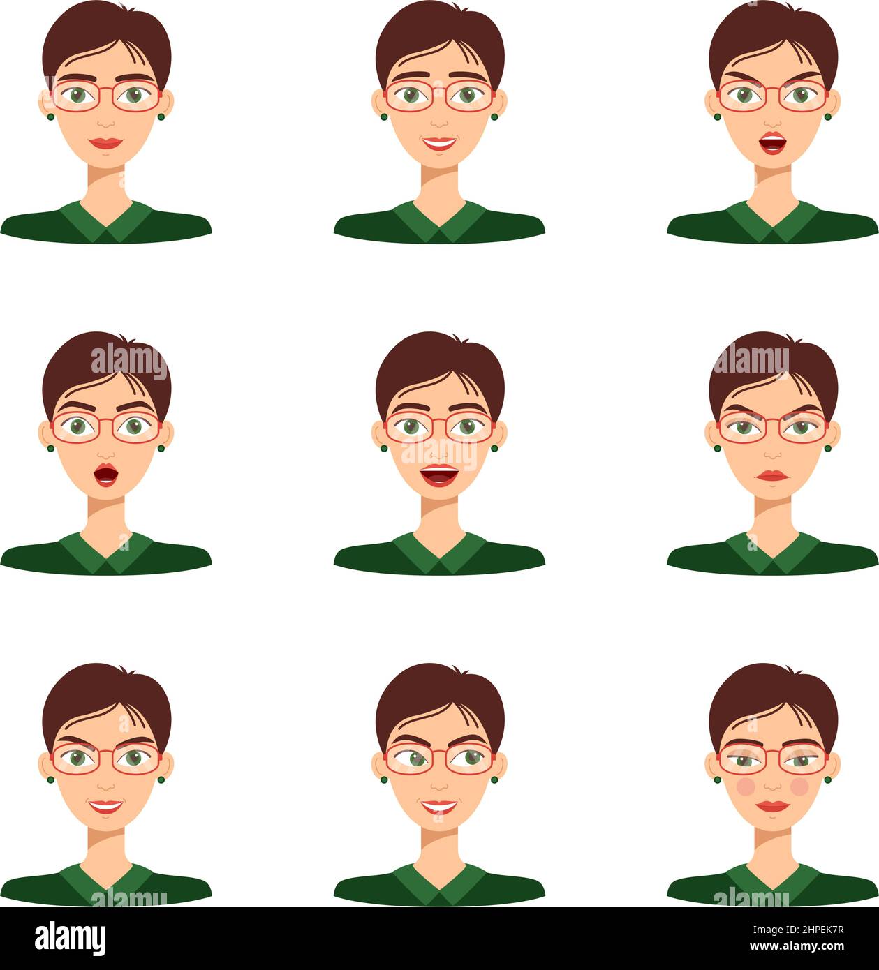 Woman expressing anger Stock Vector Images - Alamy