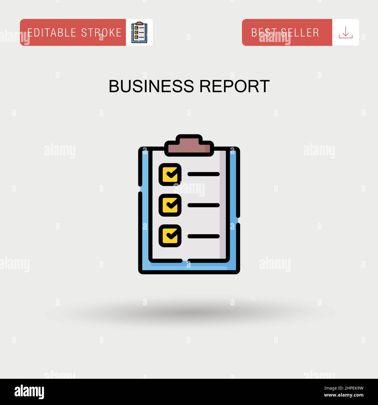 Business report Simple vector icon Stock Vector Image & Art - Alamy