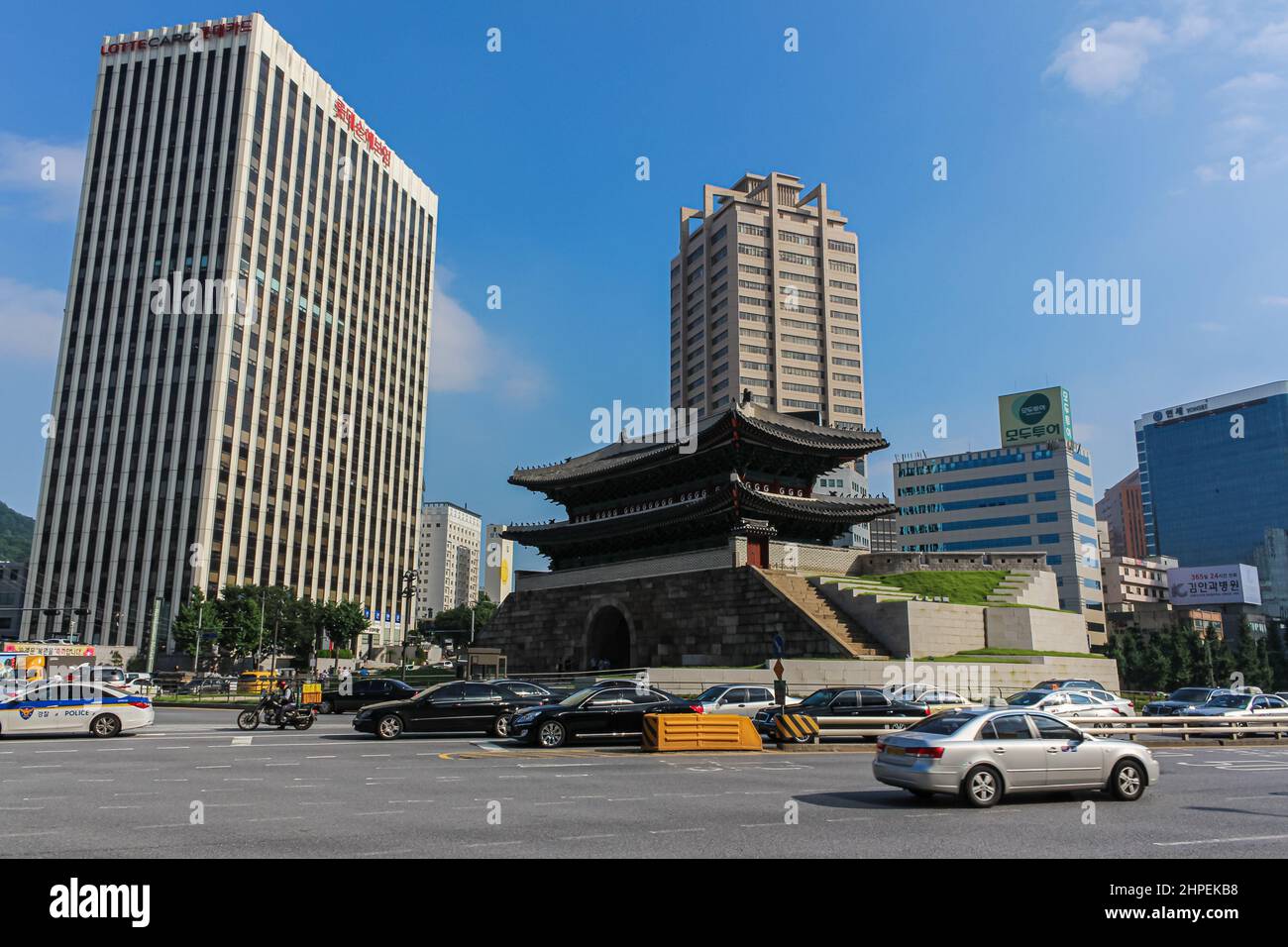 Seoul, South Korea - July 26, 2020 - Paldalmun Gate is the southern ...