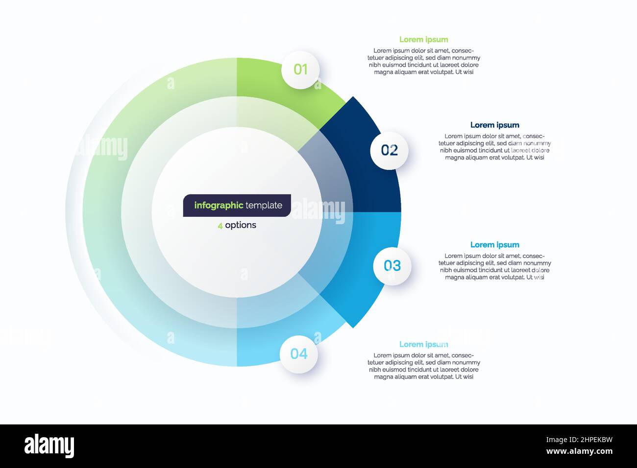 Four option circle infographic design template. Vector illustration ... Four option circle infographic design template. Vector illustration ...