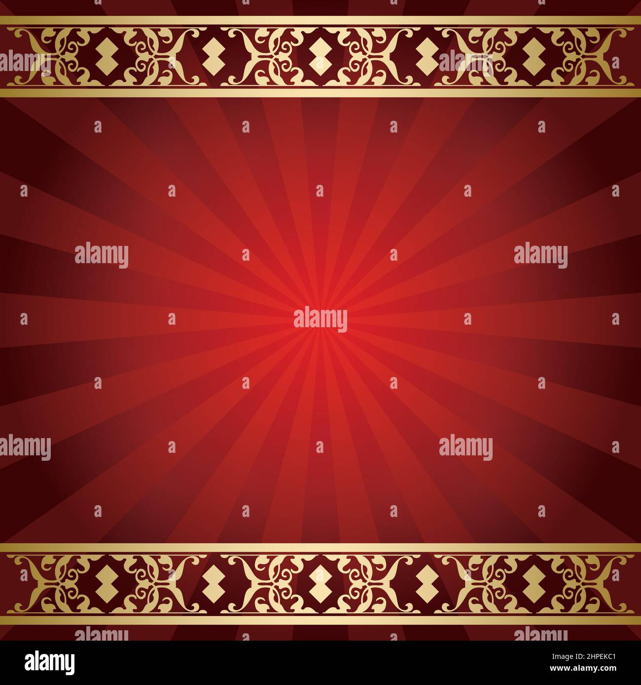 bright red background with rays from center - vector Stock Vector Image ...