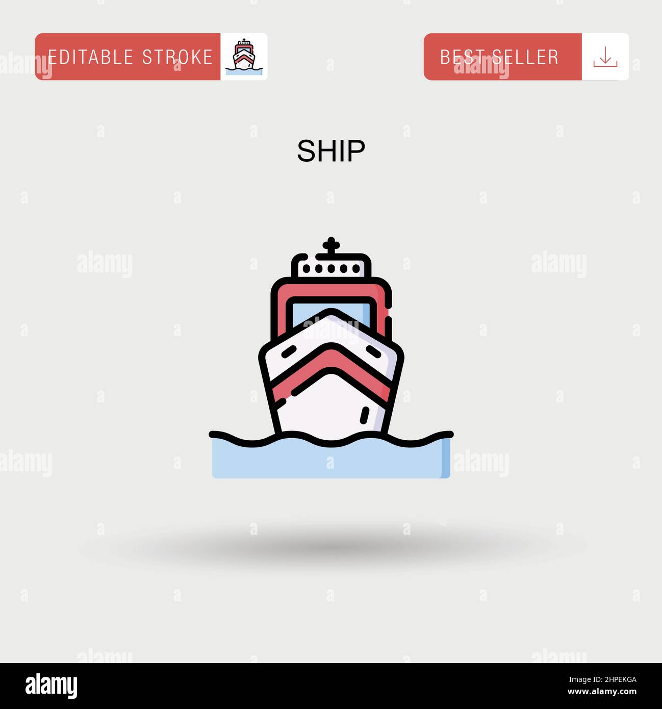 Container ship cargo ships Stock Vector Images - Alamy
