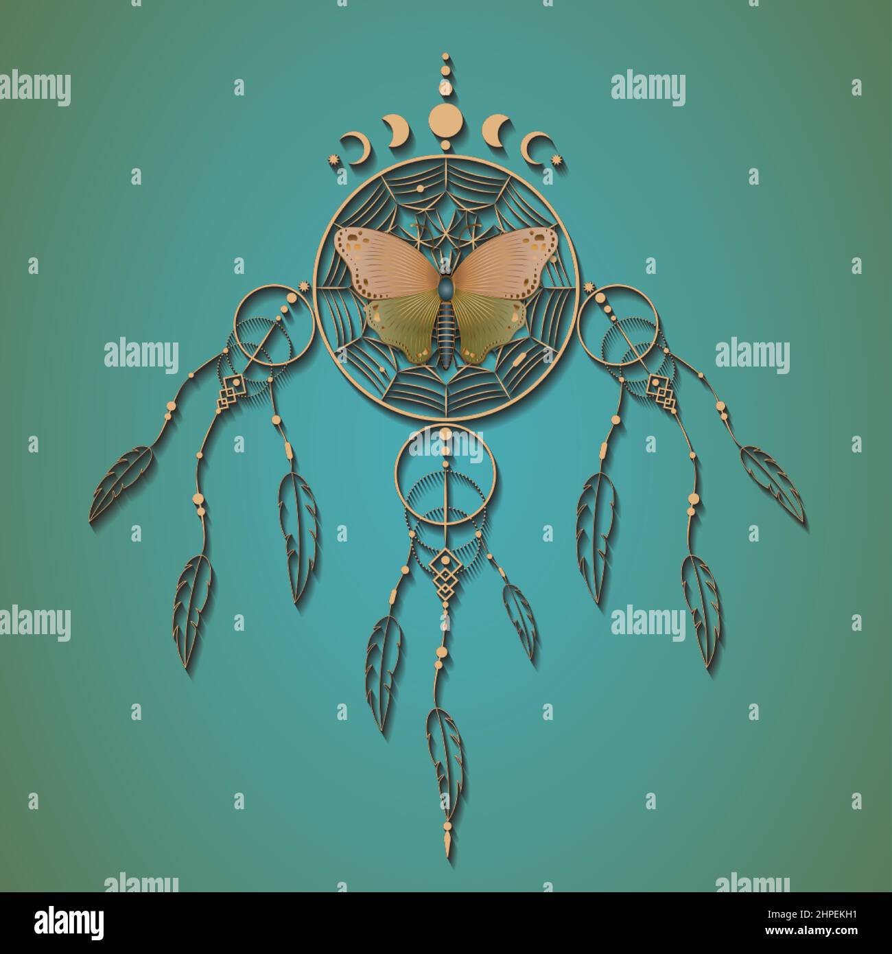Insect on ornament Stock Vector Images - Alamy