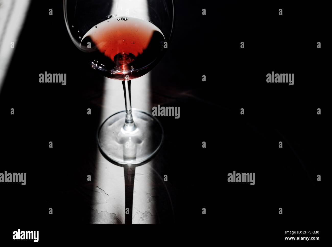 Glass of red wine on dark background. luxury wine Stock Photo - Alamy