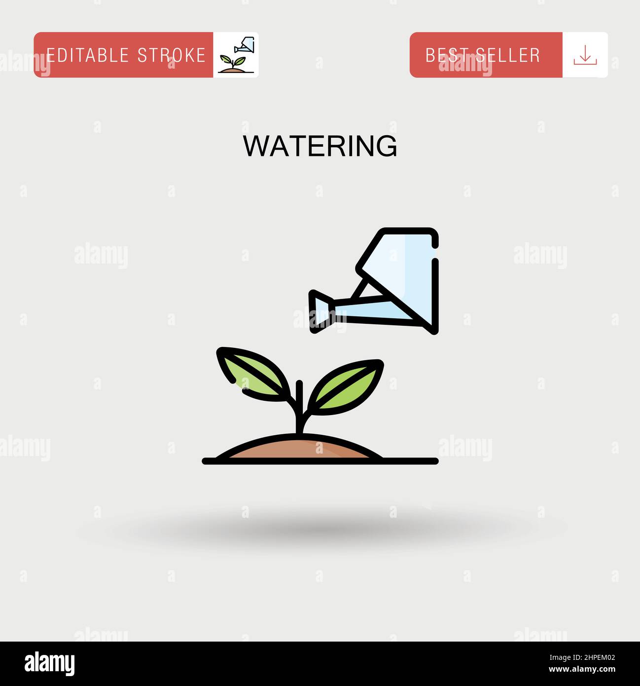 Watering Simple vector icon Stock Vector Image & Art - Alamy