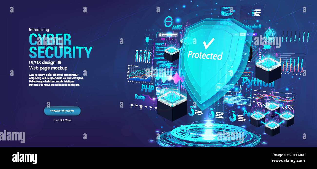 Data padlock Stock Vector Images - Alamy