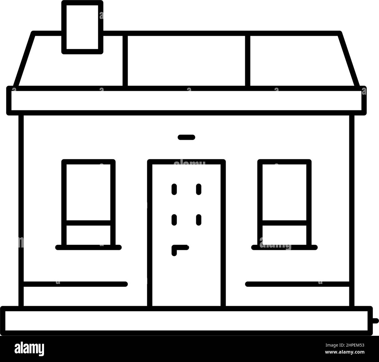 tiny home house line icon vector illustration Stock Vector Image & Art ...