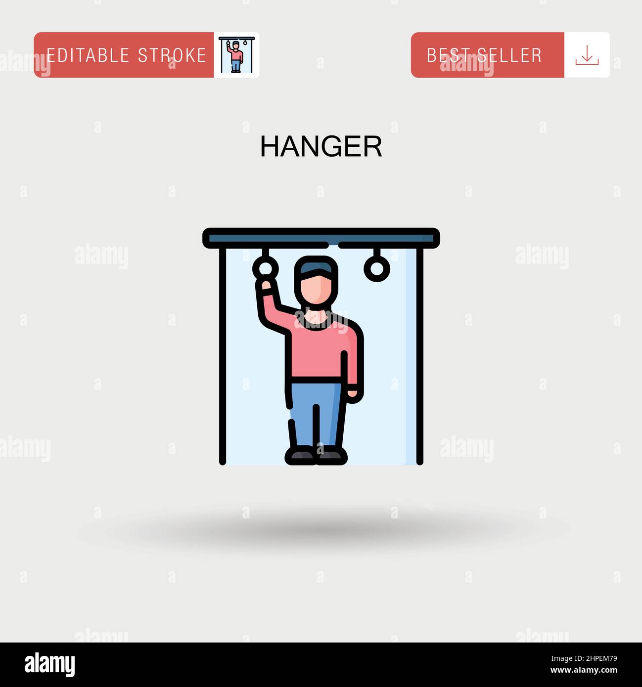 Hanger icon isolated design Stock Vector Images - Alamy