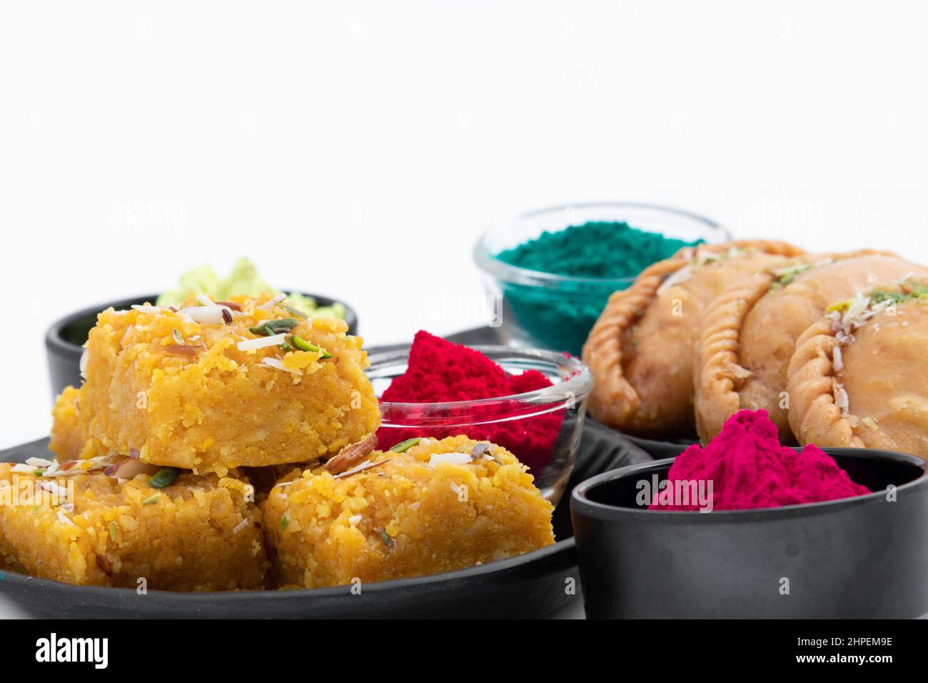 Exotic Indian Mawa Gujia And Sindhi Mithai Sev Badam Halwa Burfi Barfee ...