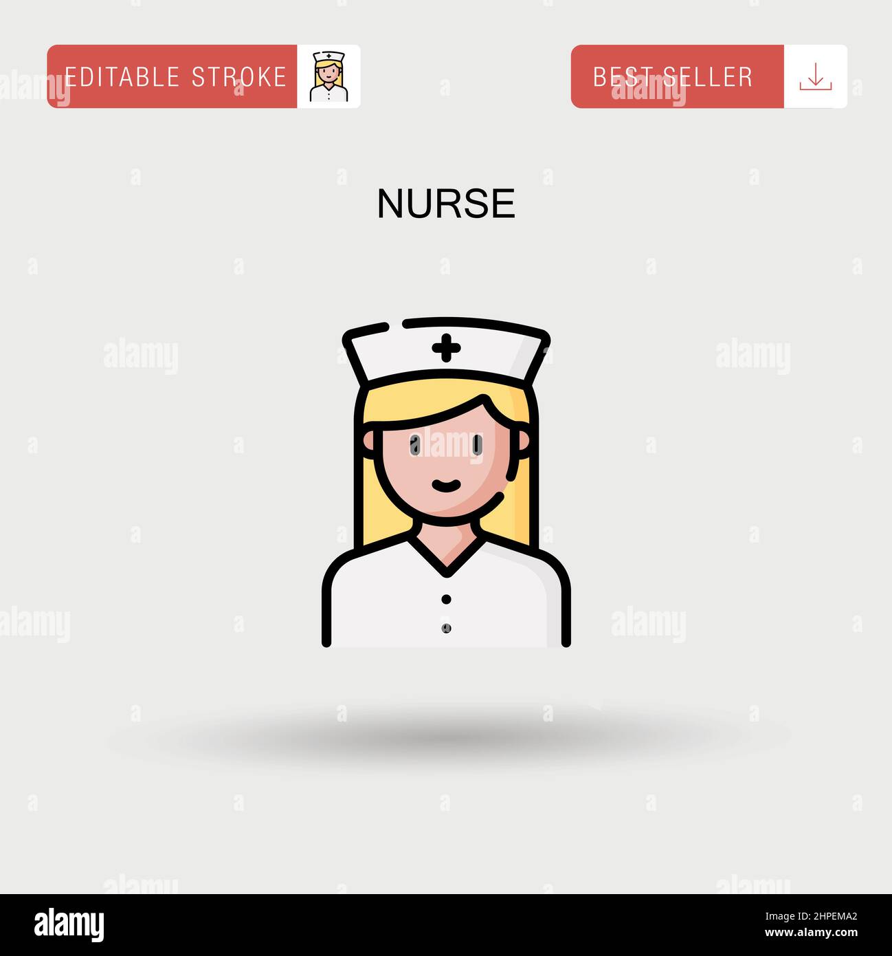 Senior staff nurse Stock Vector Images - Alamy