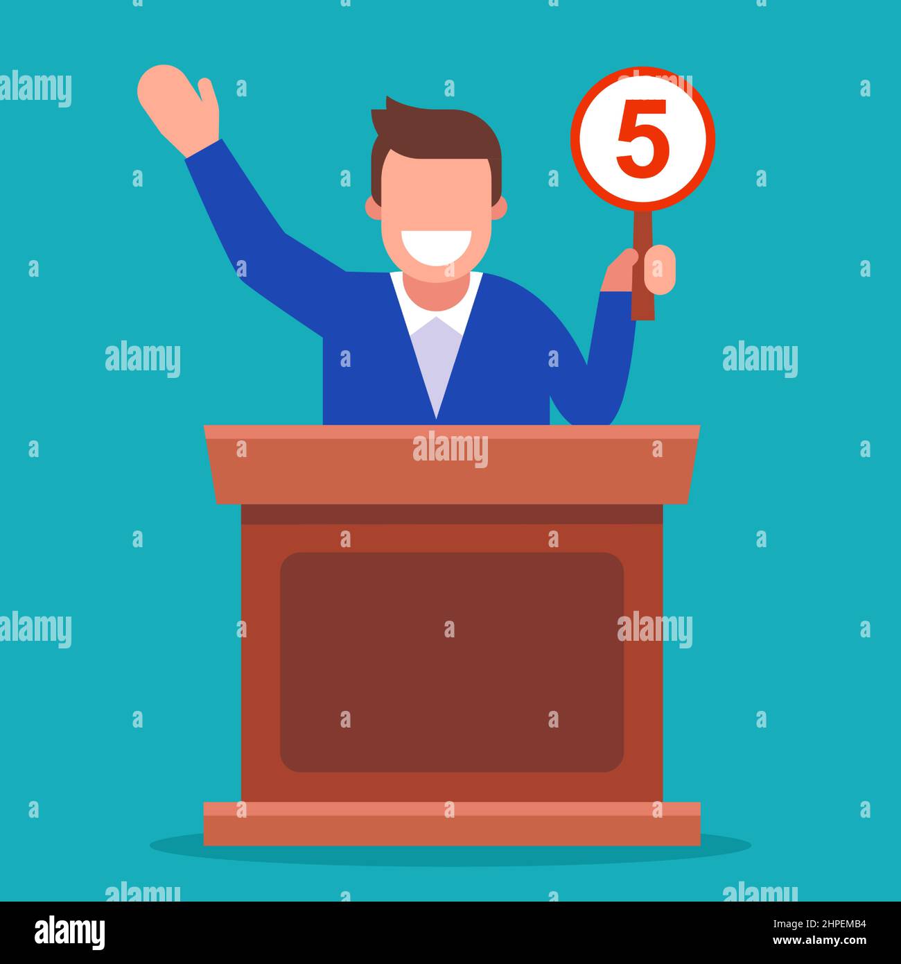 competition where the jury raises the signs and gives marks. flat ...