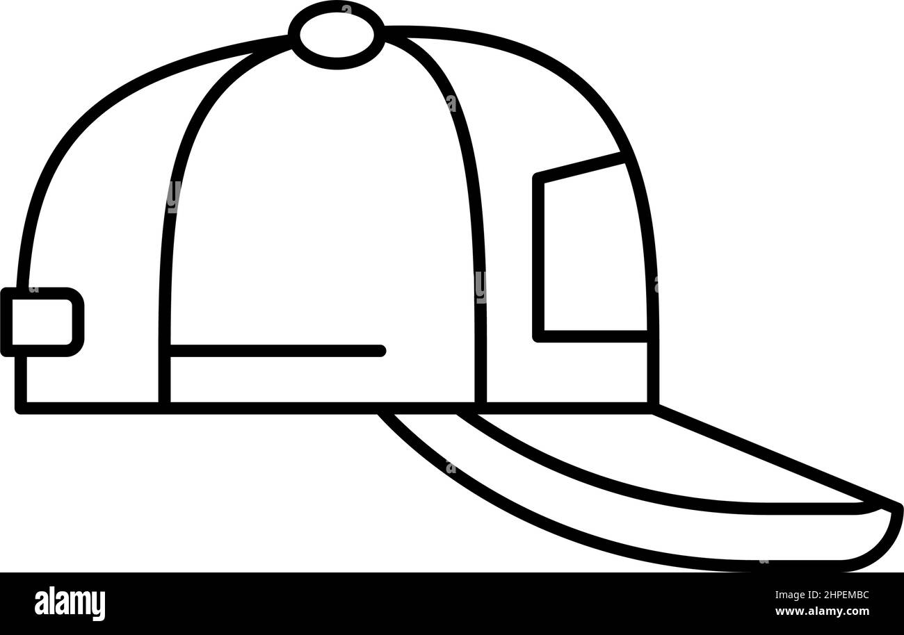 cap summer line icon vector illustration Stock Vector Image & Art - Alamy