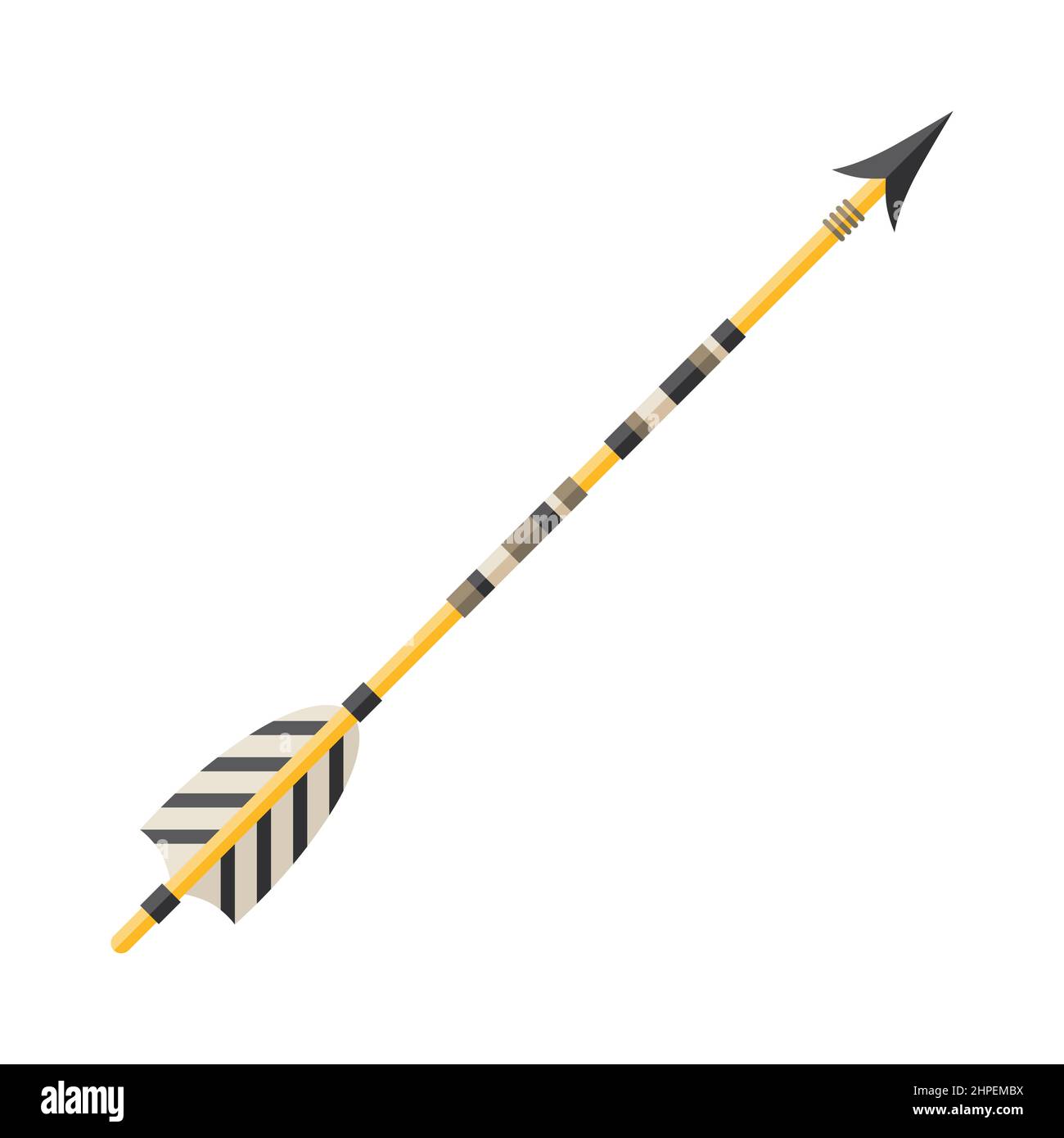 Illustration of american indians arrow. Ethnic image in native style ...