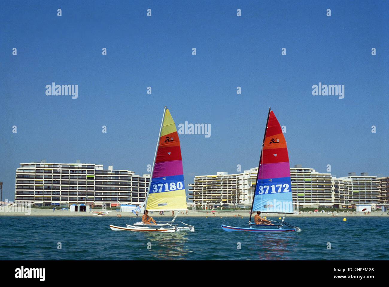 france pyrenees orientales beach canet plage holidays Stock Photo - Alamy