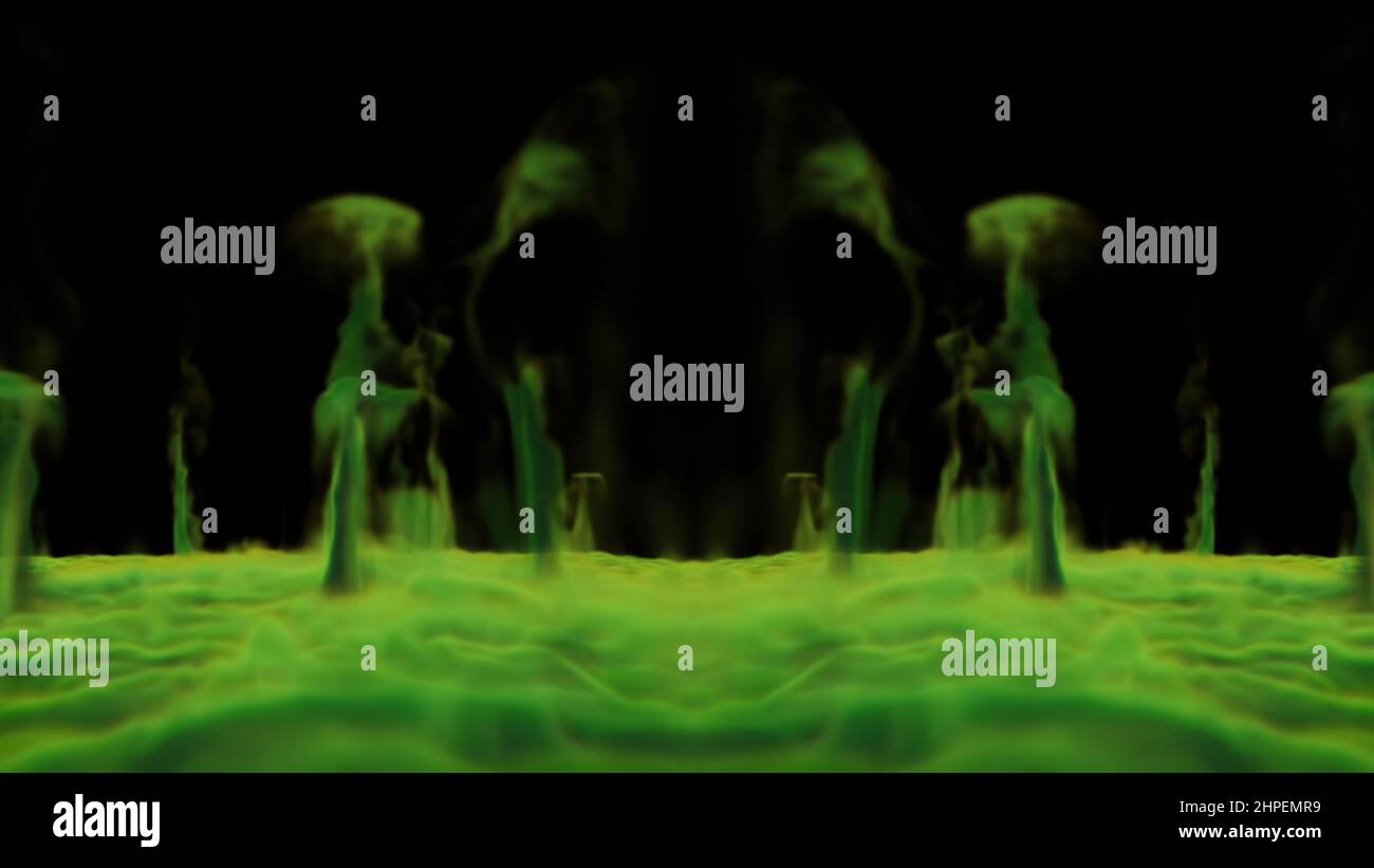 3d illustration - Abstract mucus on black background Stock Photo - Alamy