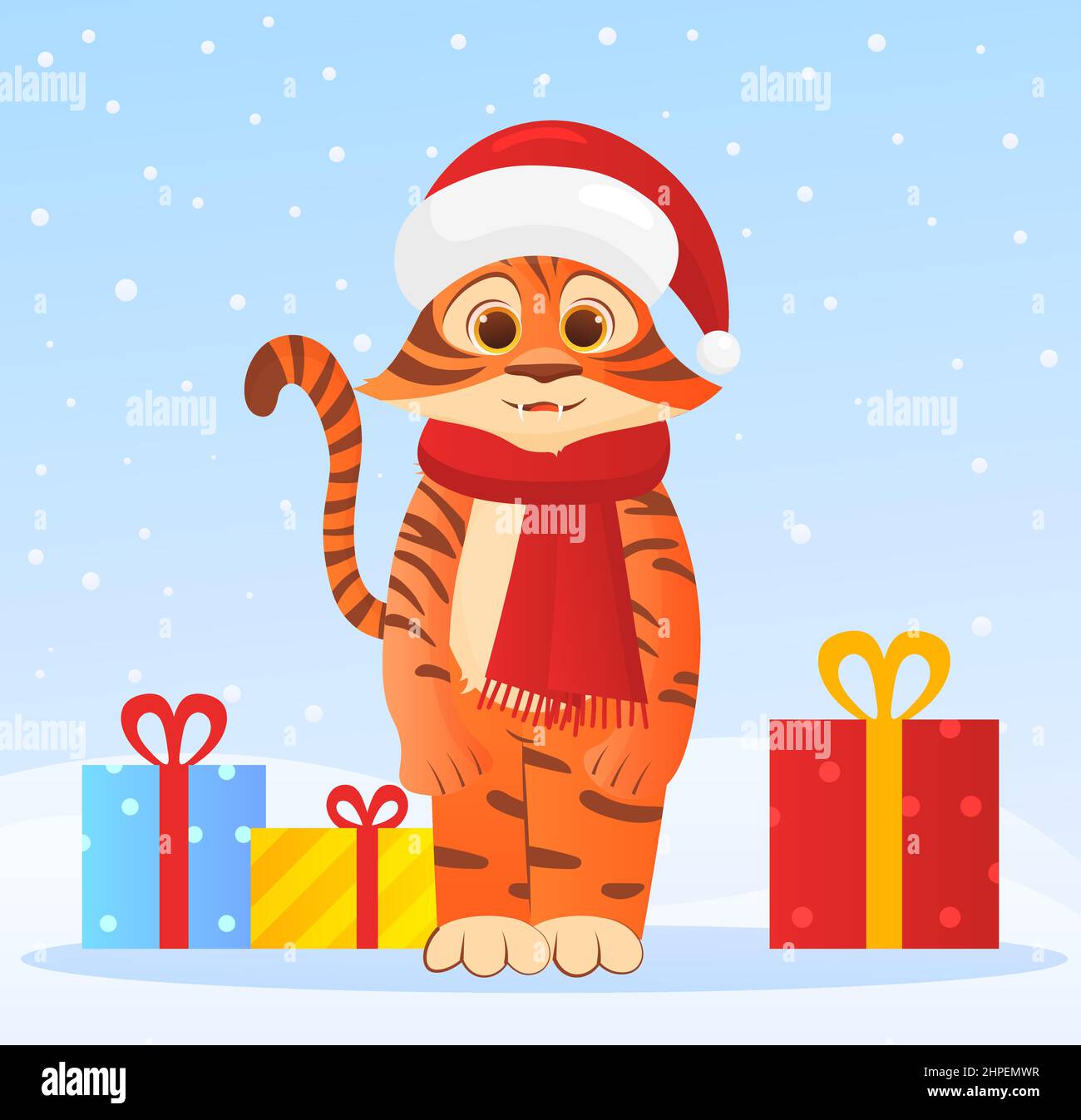 Tiger with box Stock Vector Image & Art - Alamy