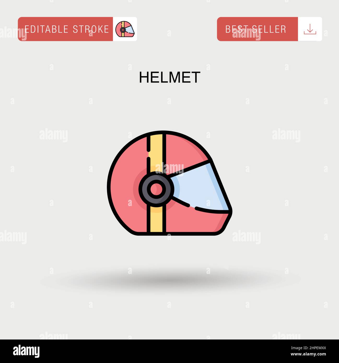 Helmet Simple vector icon Stock Vector Image & Art - Alamy