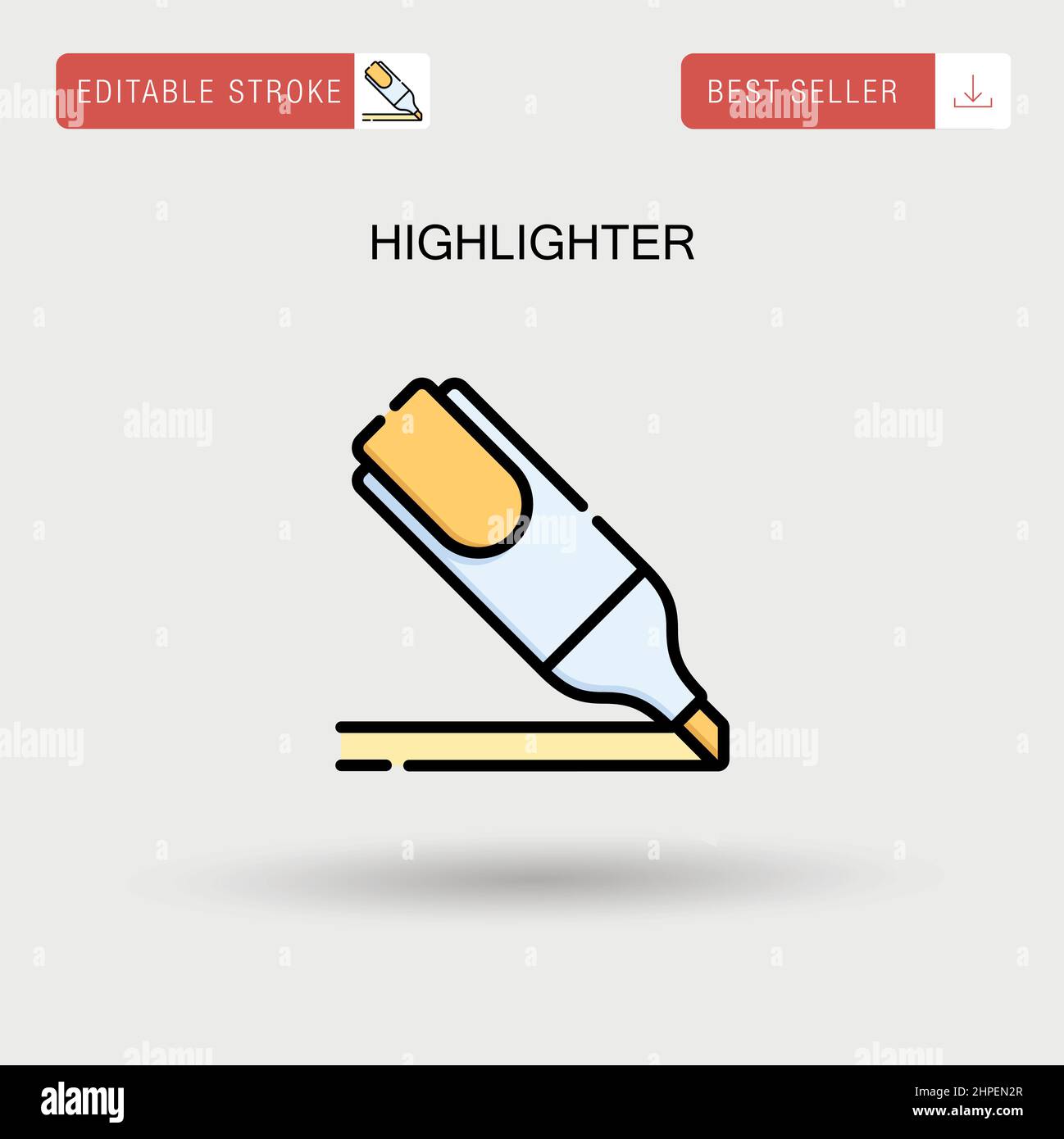 Icon highlighter hi-res stock photography and images - Alamy