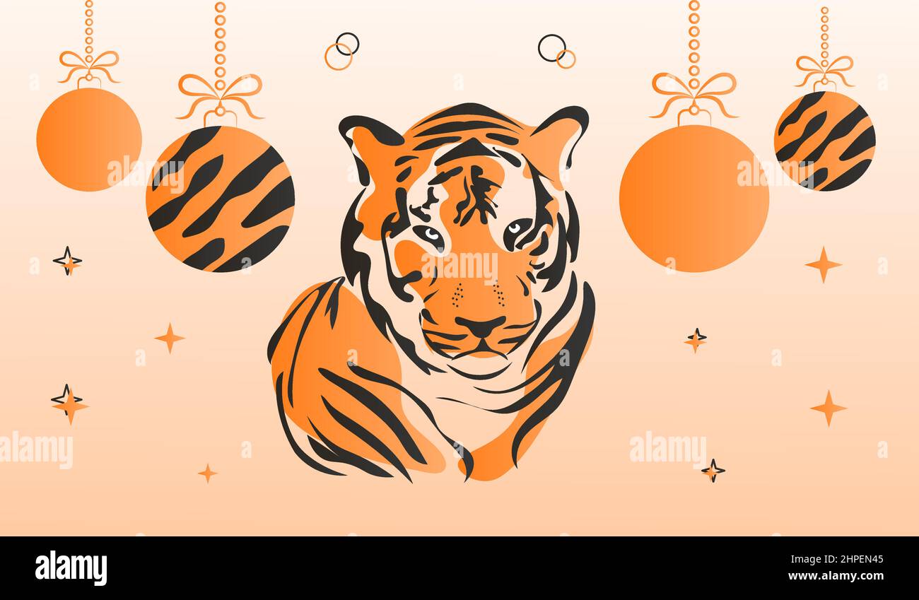 Banner with tiger Stock Vector Image & Art - Alamy