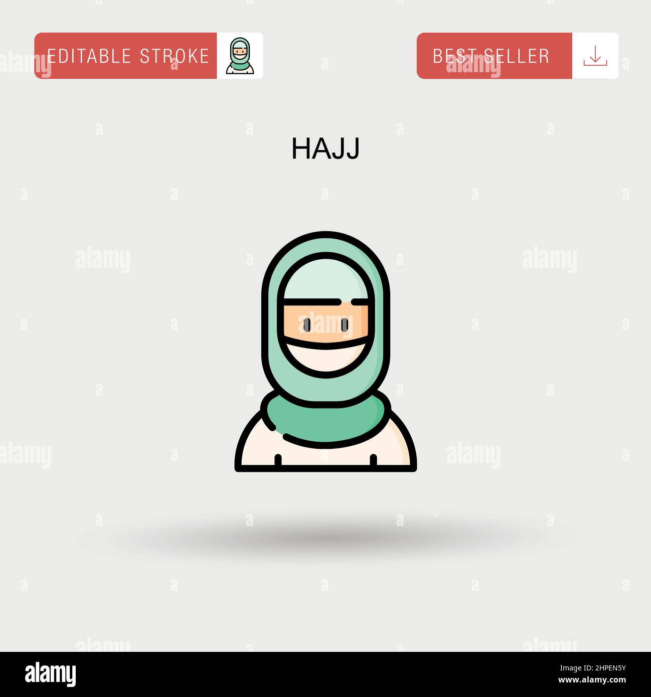 Hajj Simple vector icon Stock Vector Image & Art - Alamy