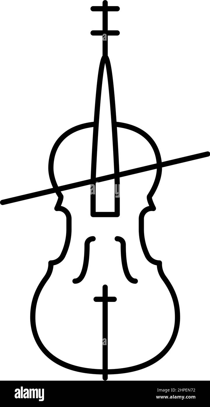 Cello Drawing Easy