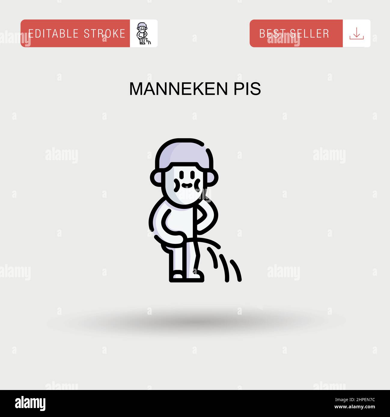 Manneken pis Simple vector icon Stock Vector Image & Art - Alamy