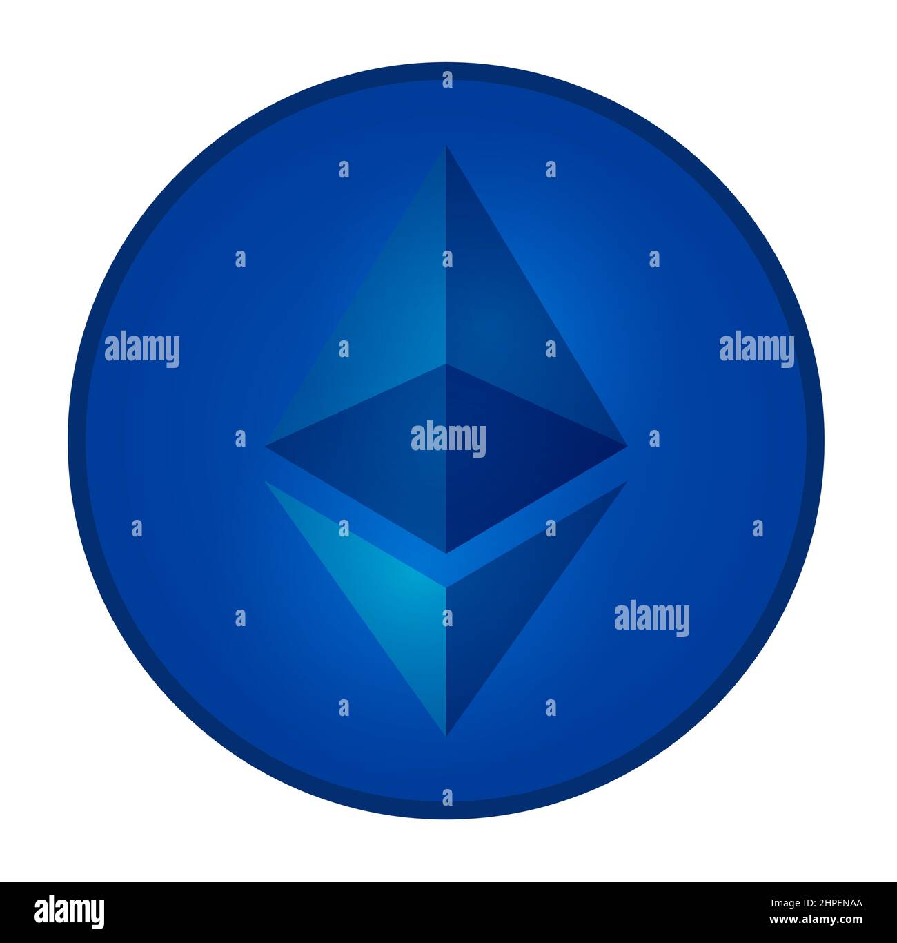 Ethereum icon, circular background vector Stock Vector Image & Art - Alamy