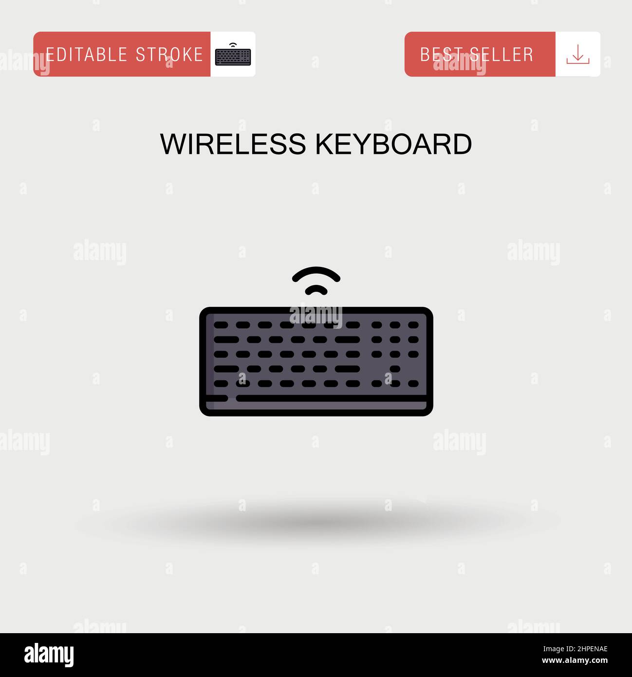 Business concept keyboard workplace Stock Vector Images - Alamy