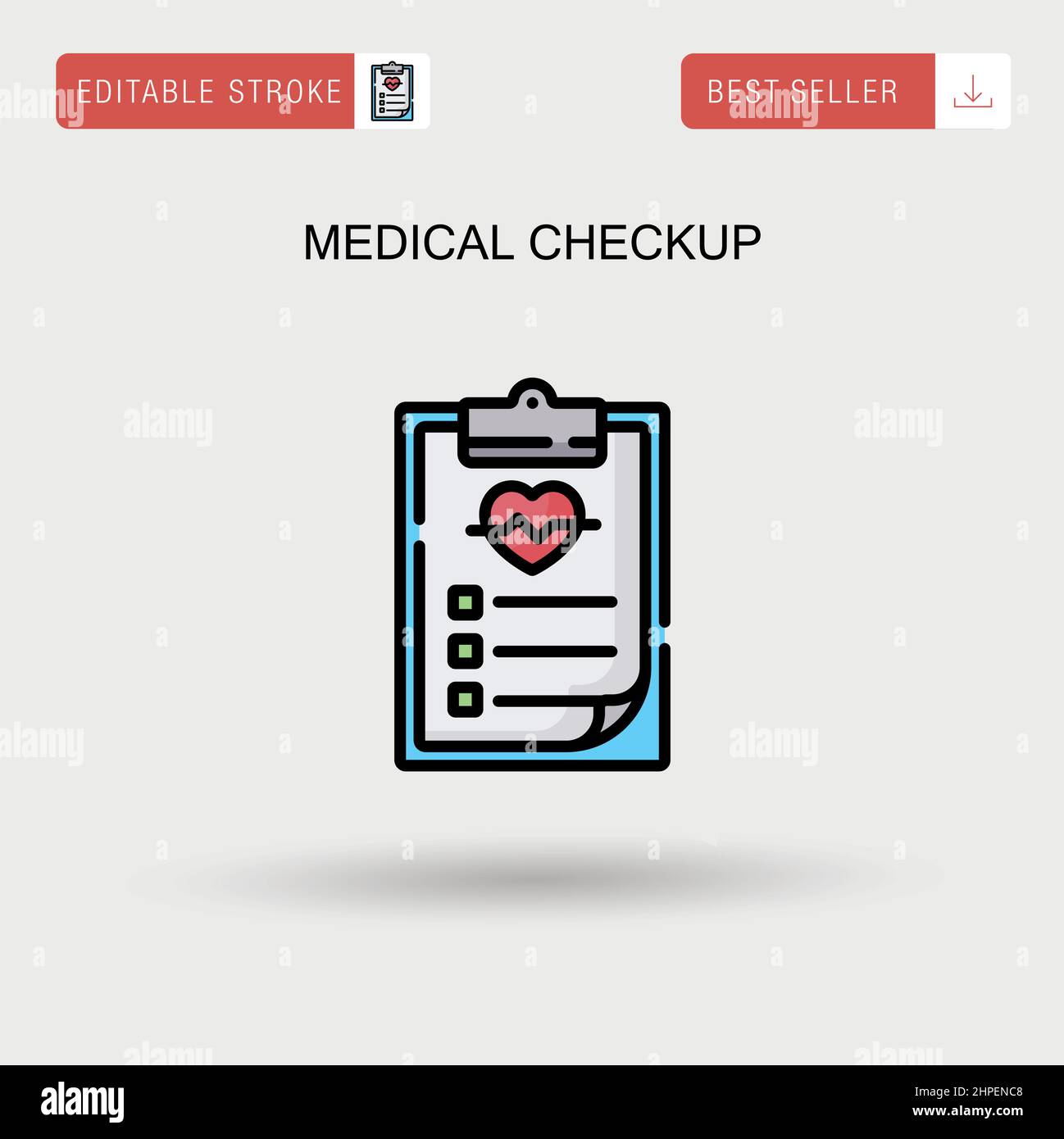 Medical checkup Simple vector icon Stock Vector Image & Art - Alamy