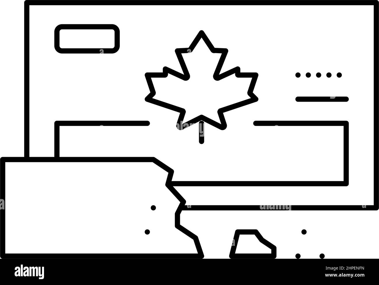 hard maple sugar line icon vector illustration Stock Vector Image & Art ...