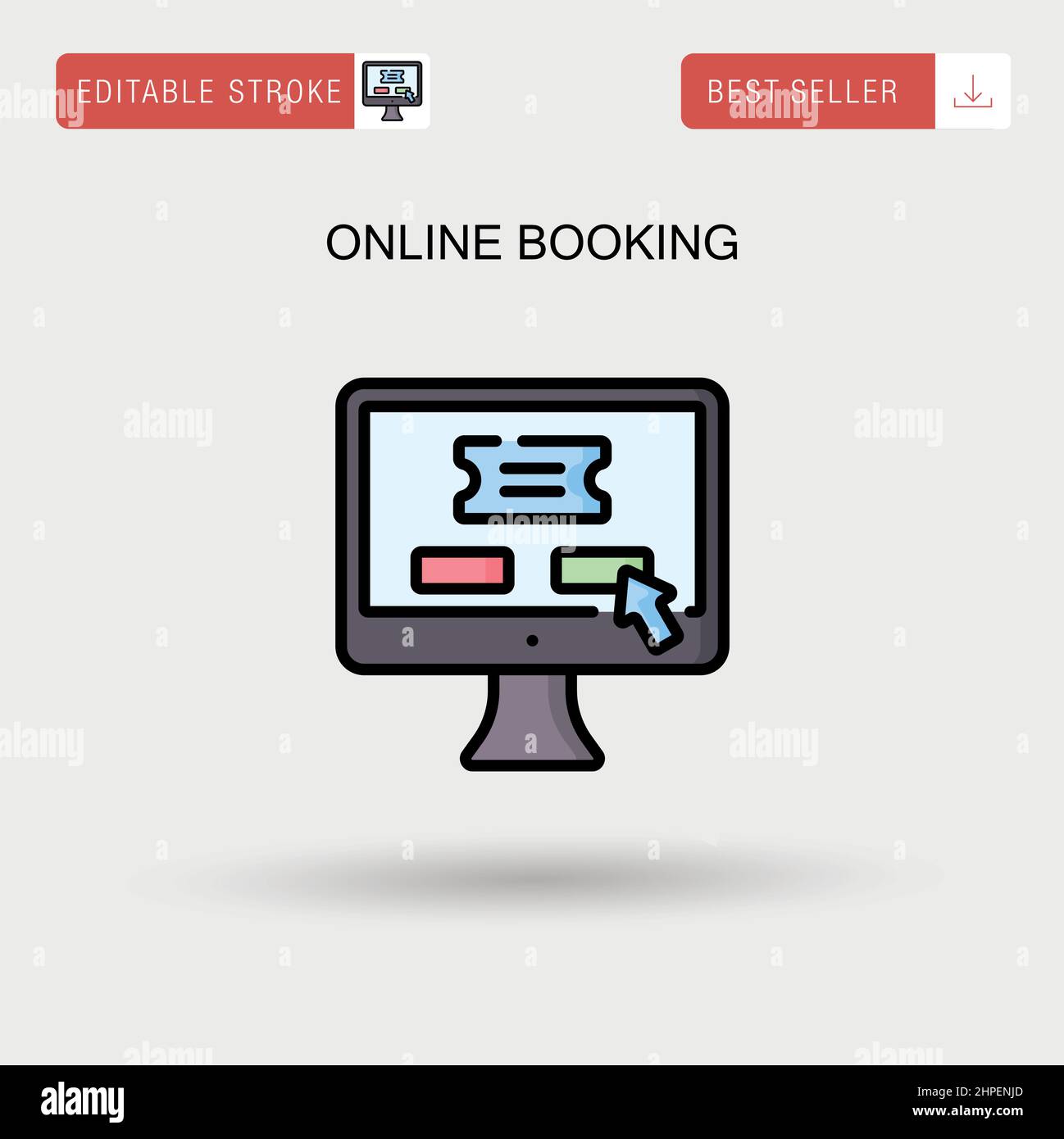 Woman booking holiday Stock Vector Images - Alamy