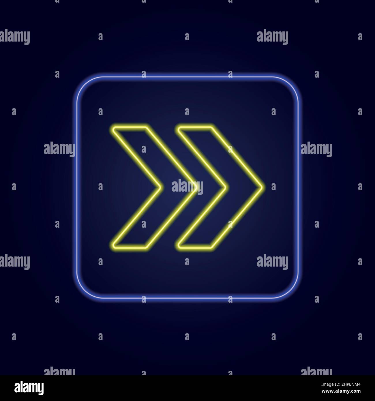 Beautiful stylish colorful neon right arrow icon - Vector illustration ...