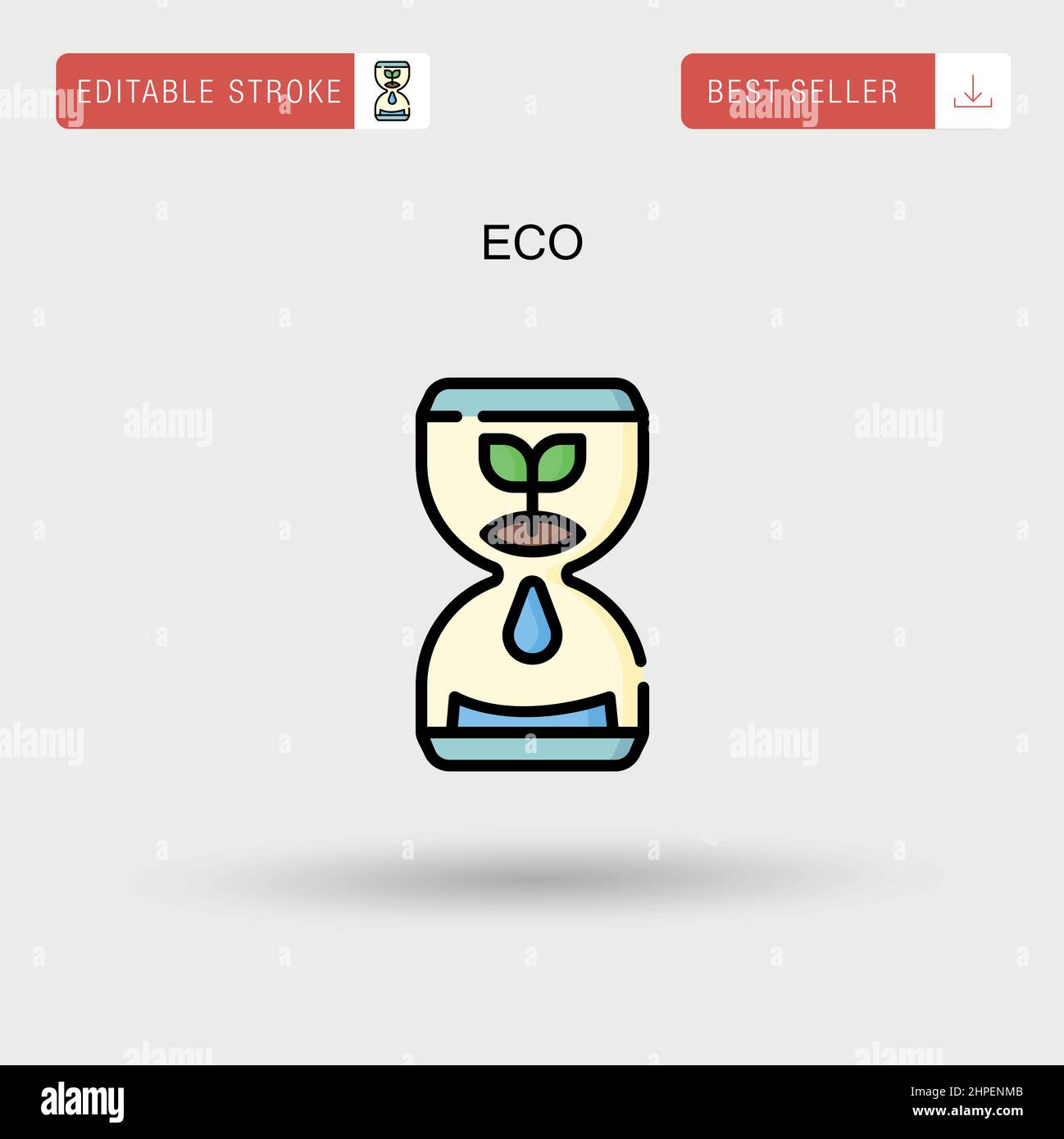 Eco Simple vector icon Stock Vector Image & Art - Alamy